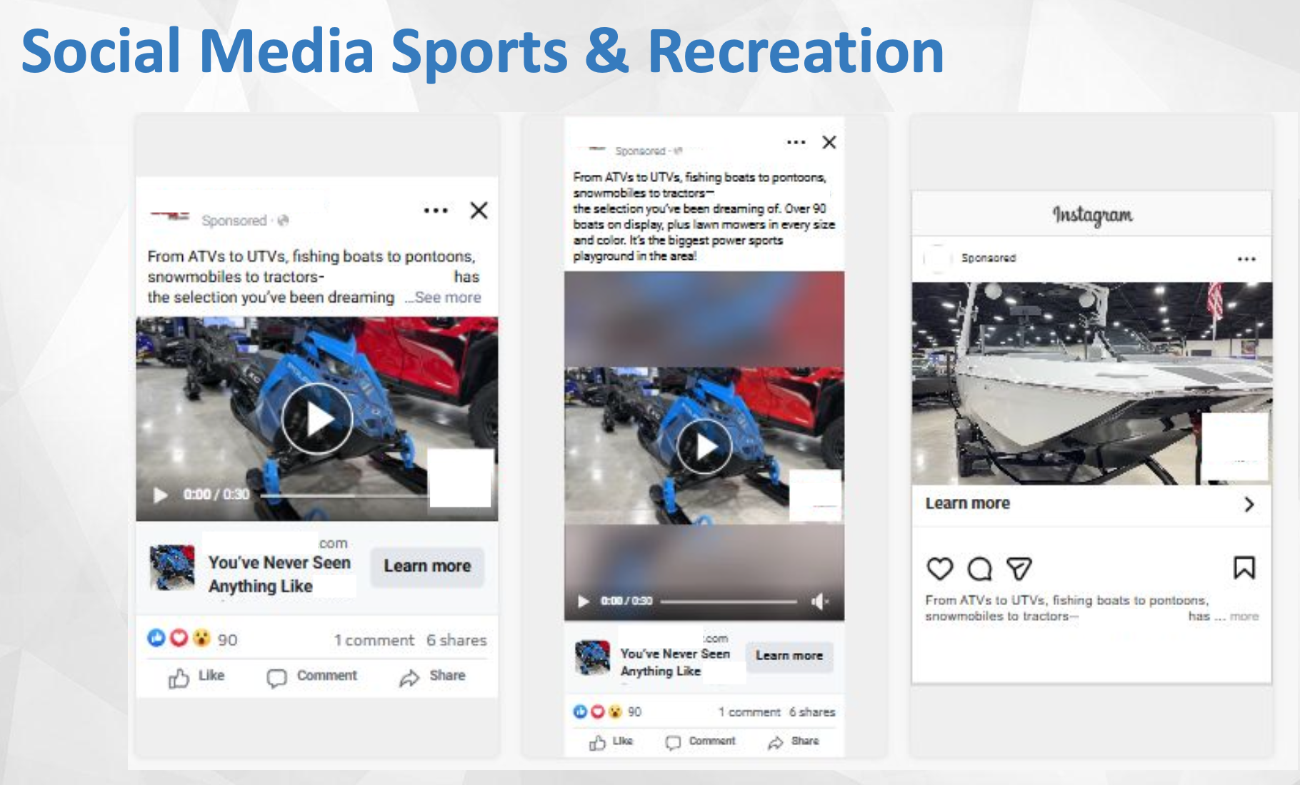 Can I see a Sample Creative Set for Display and Social Media?