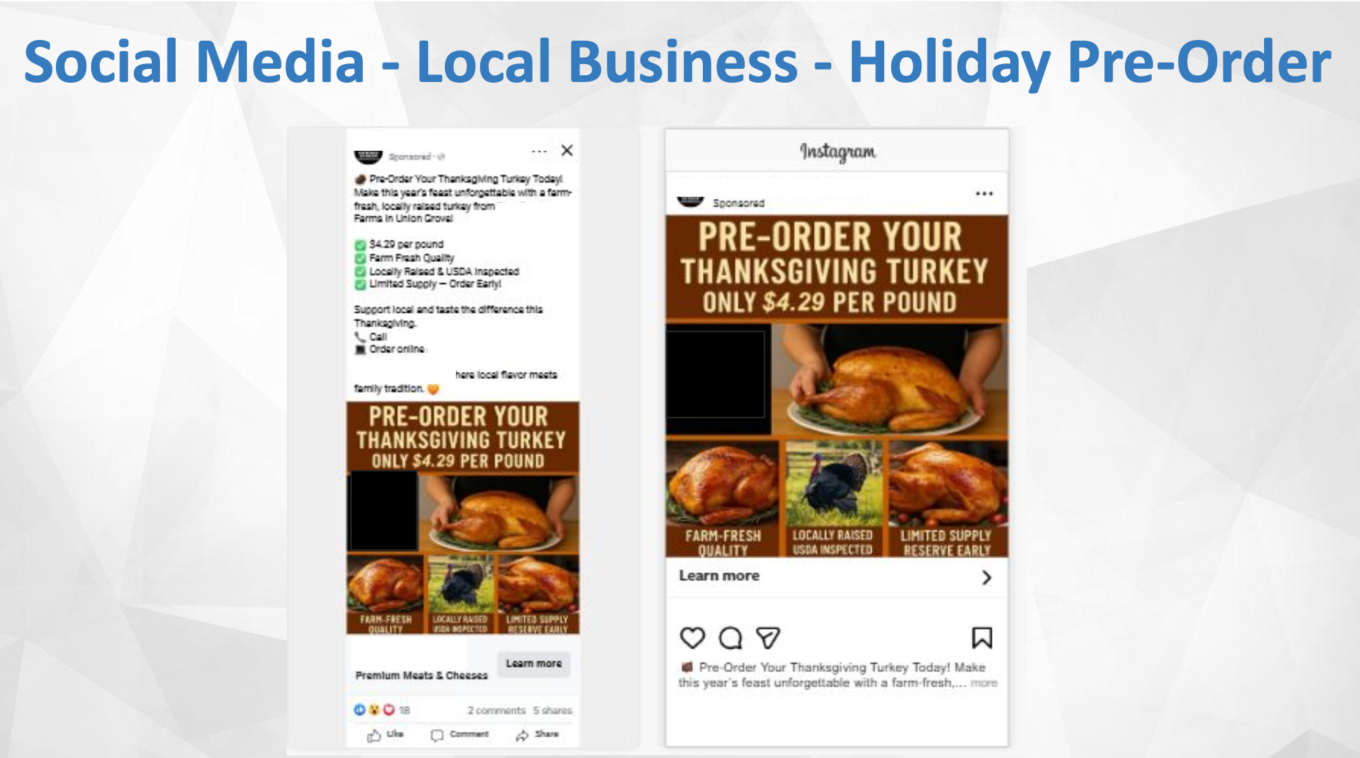 Can I see a Sample Creative Set for Display and Social Media?