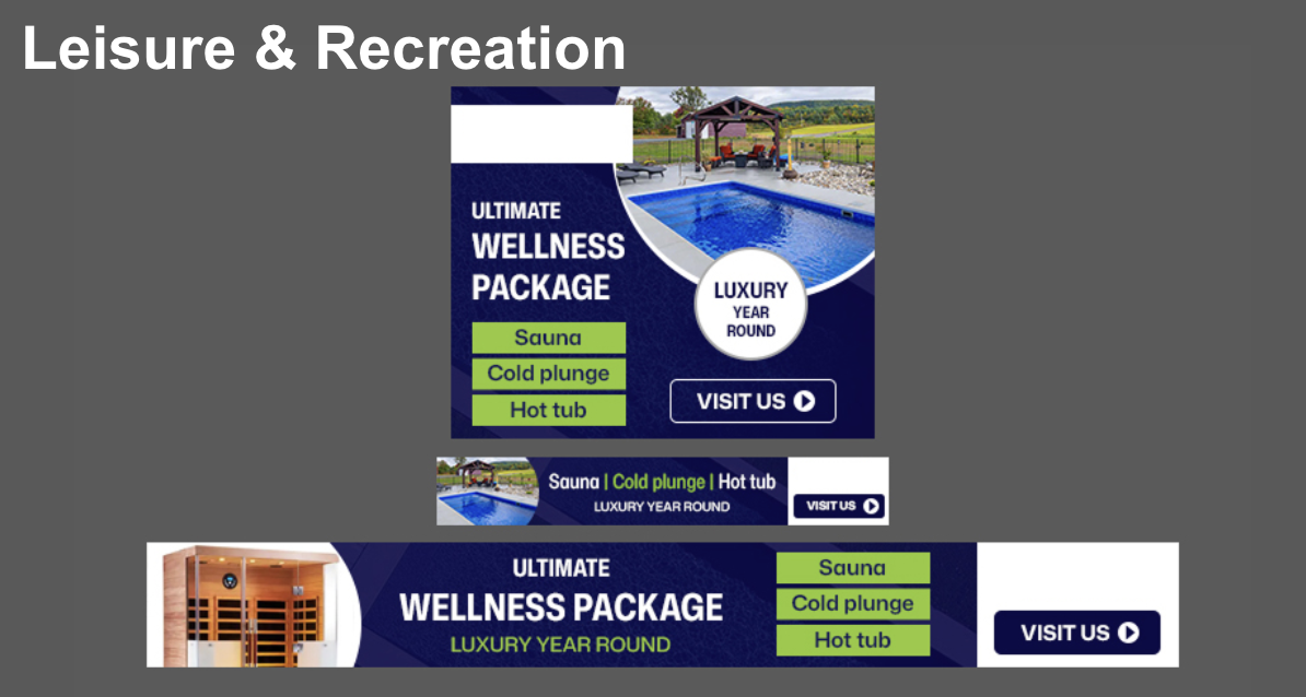 Can I see a Sample Creative Set for Display and Social Media?